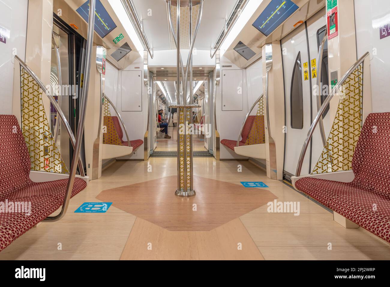 Doha metro train interior hi-res stock photography and images - Alamy