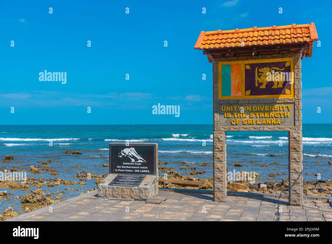 Jaffna, Sri Lanka, February 8, 2022: Point Pedro - the norhernmost ...
