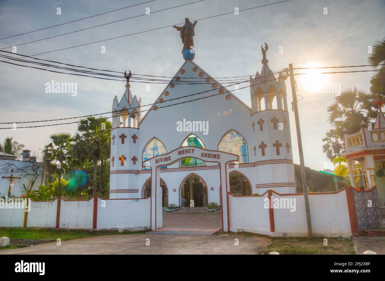 Trincomalee, Sri Lanka, February 6, 2022: Divine mercy shrine at ...