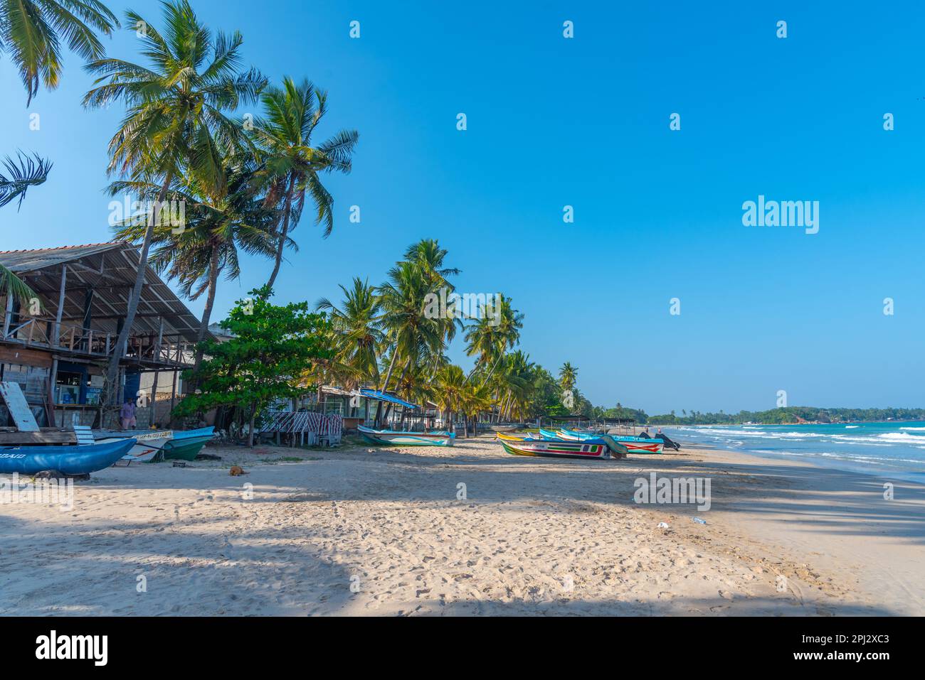 Trincomalee, Sri Lanka, February 6, 2022: Sunny day at Uppuveli Beach at Trincomalee, Sri Lanka ...