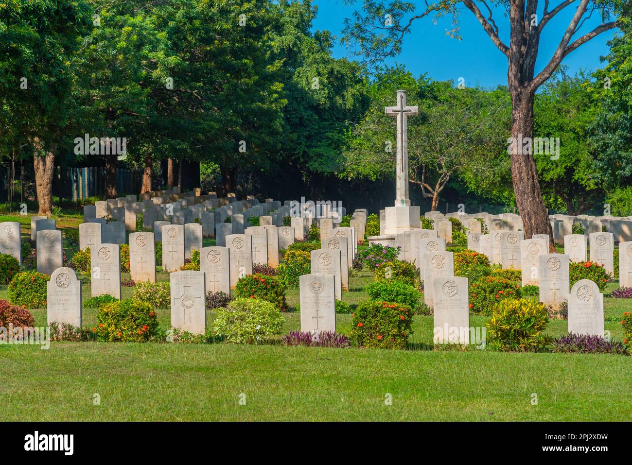 Trincomalee, Sri Lanka, February 6, 2022: Trincomalee War Cemetery in ...