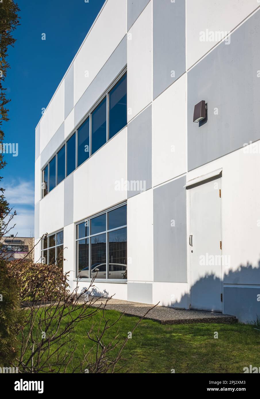 Commerce and Industry new modern building. Industry state. Architecture ...