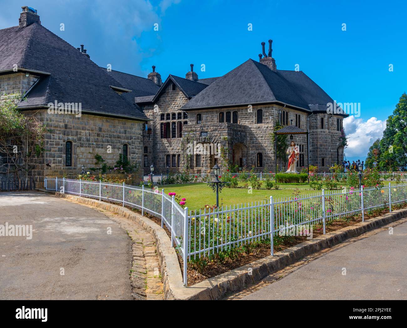 Haputale, Sri Lanka, January 29, 2022: Adisham monastery near Haputale ...
