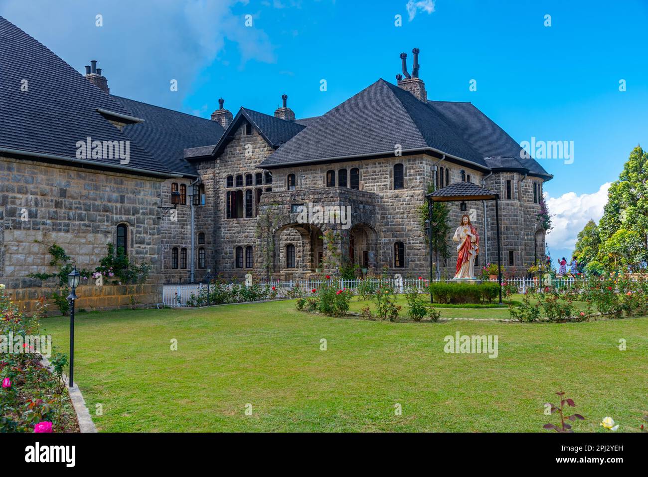 Haputale, Sri Lanka, January 29, 2022: Adisham monastery near Haputale ...