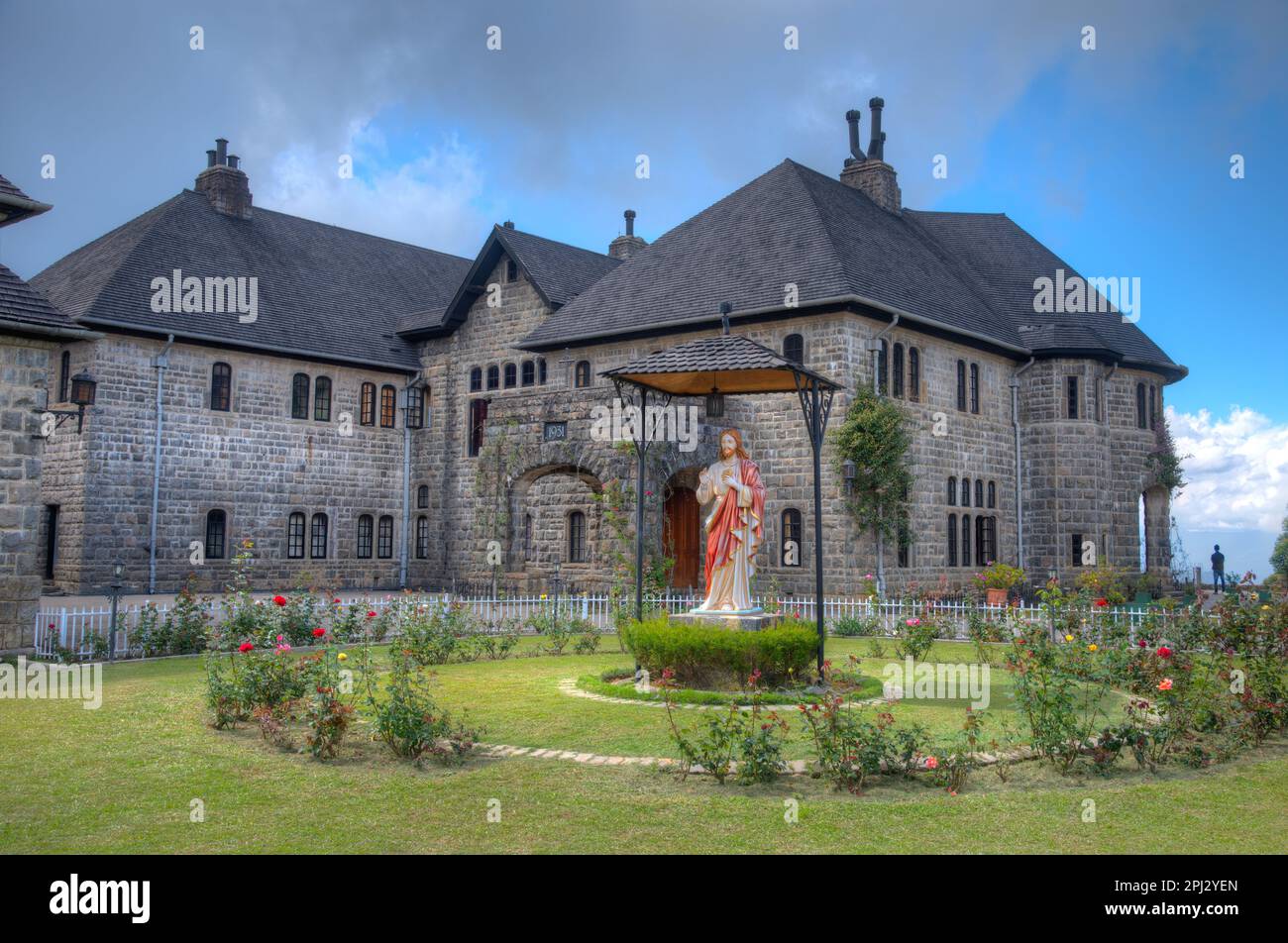 Haputale, Sri Lanka, January 29, 2022: Adisham monastery near Haputale ...