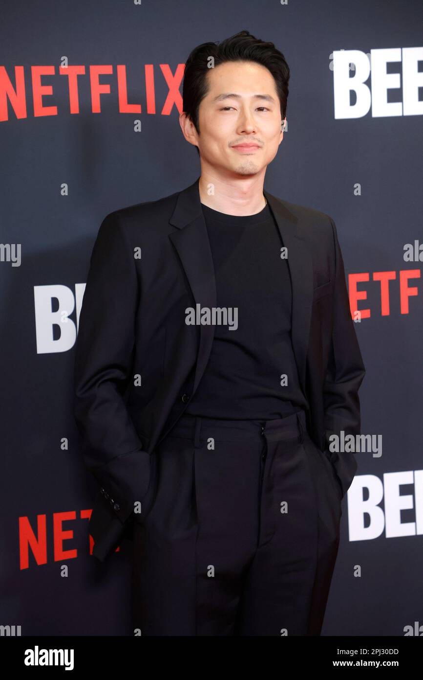 Los Angeles, Ca. 30th Mar, 2023. Steven Yuen at the LA Premiere of Beef ...