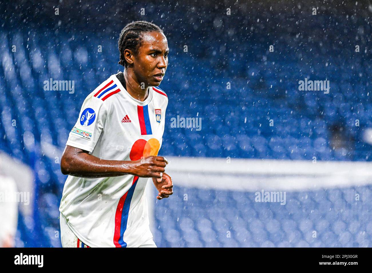 Vicki Becho (27) of Lyon pictured during a female soccer game between ...