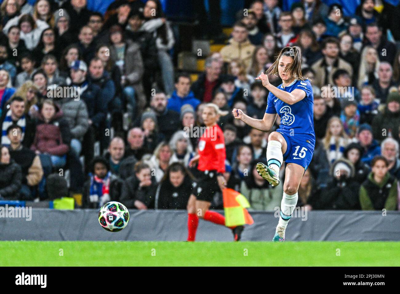 Eve Perisset (15) of Chelsea pictured during a female soccer game ...