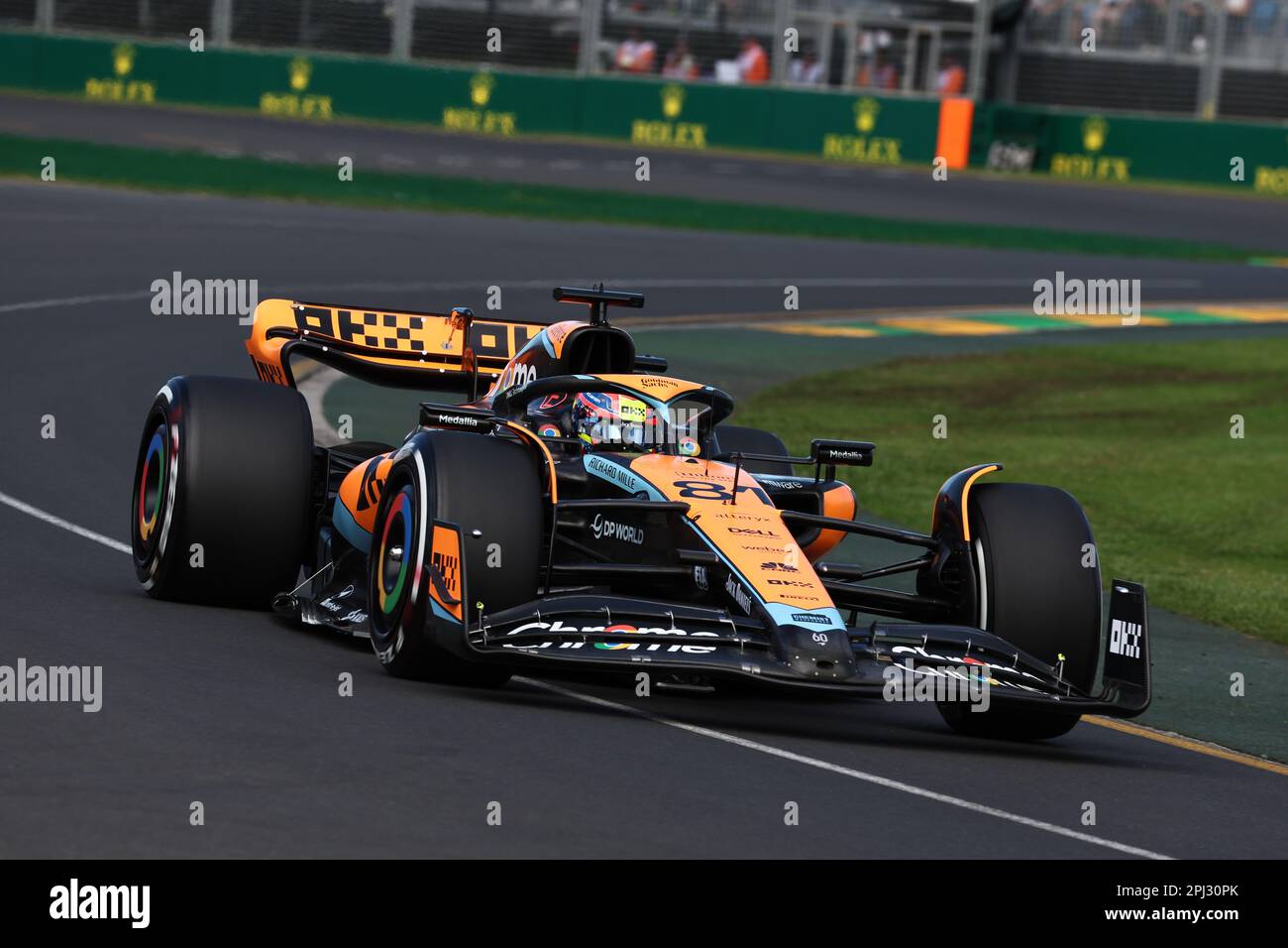 Melbourne, Australia. 31st Mar, 2023. Lando Norris (GBR) McLaren MCL60 ...