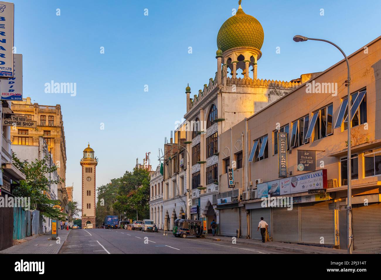 Colombo, Sri Lanka, January 19, 2022: Colonial buildings in the old ...