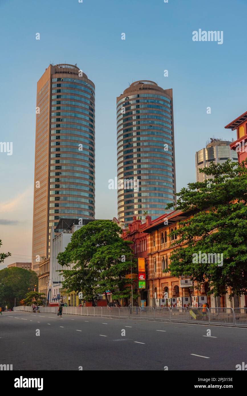 Colombo, Sri Lanka, January 19, 2022: Colonial buildings in the old ...
