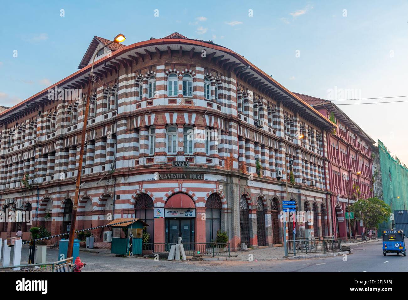 Colombo, Sri Lanka, January 19, 2022: Colonial buildings in the old ...