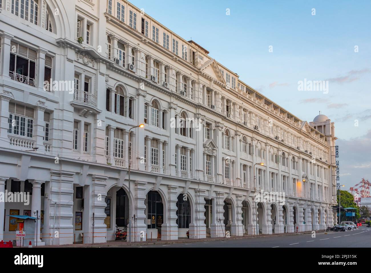 Colombo, Sri Lanka, January 19, 2022: Colonial buildings in the old ...