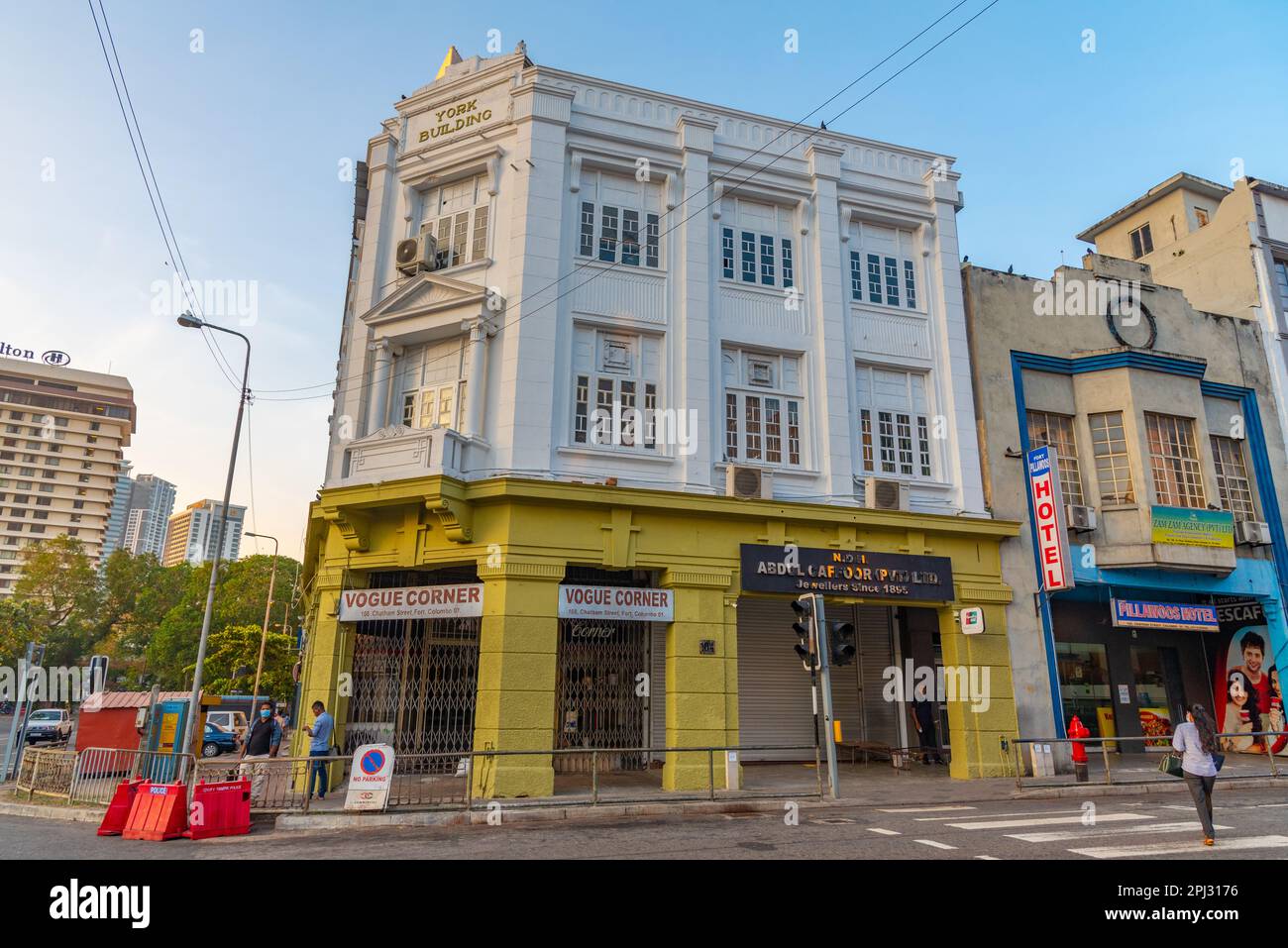 Colombo, Sri Lanka, January 19, 2022: Colonial buildings in the old ...