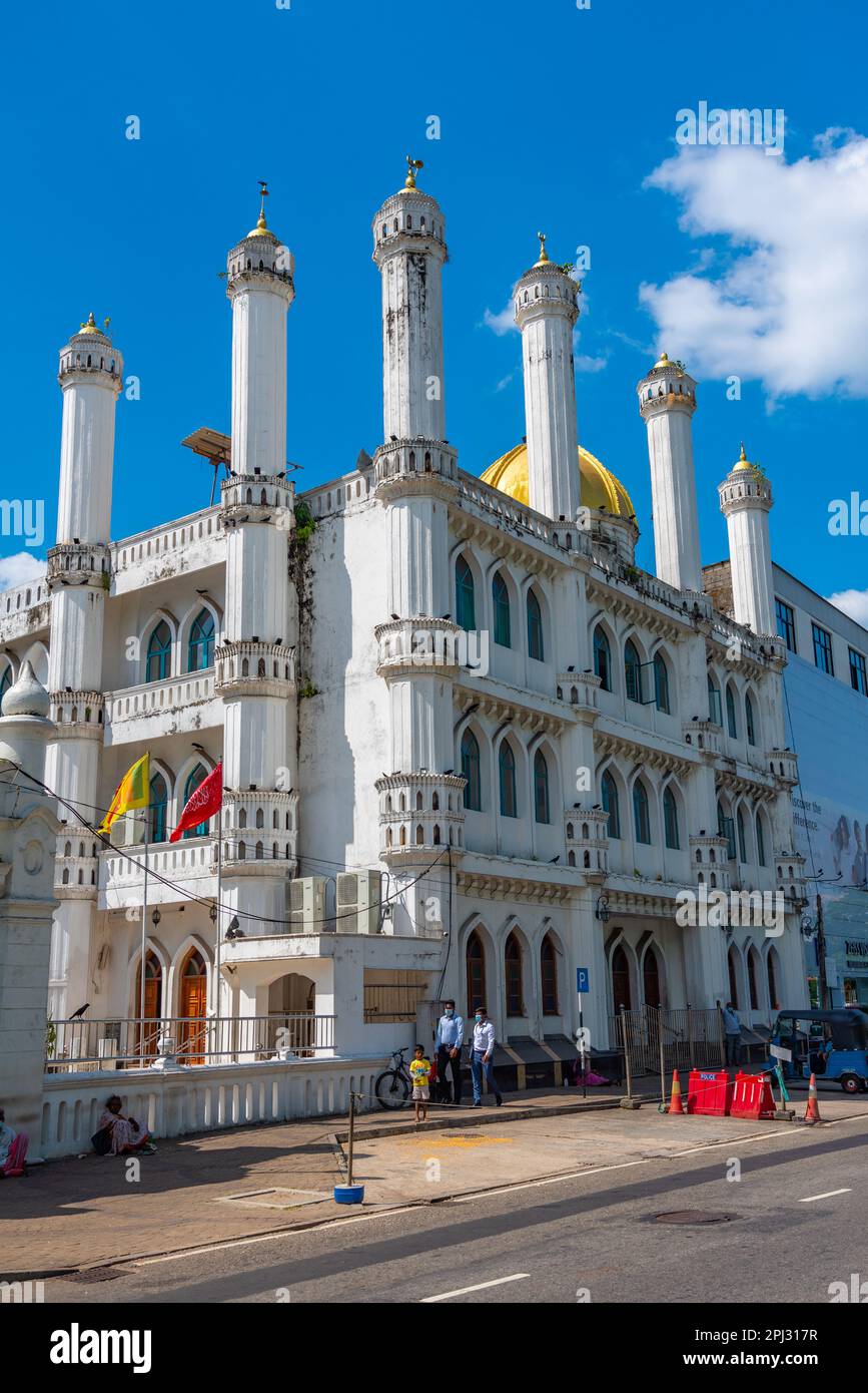 Colombo, Sri Lanka, January 18, 2022: Dawatagaha Jumma Masjid mosque in ...