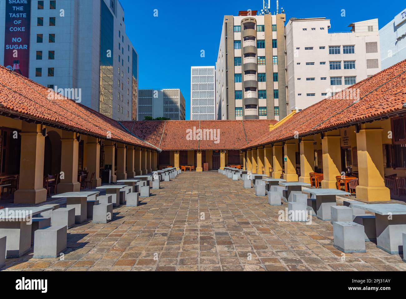 Colombo, Sri Lanka, January 18, 2022: Dutch hospital in the old town of ...