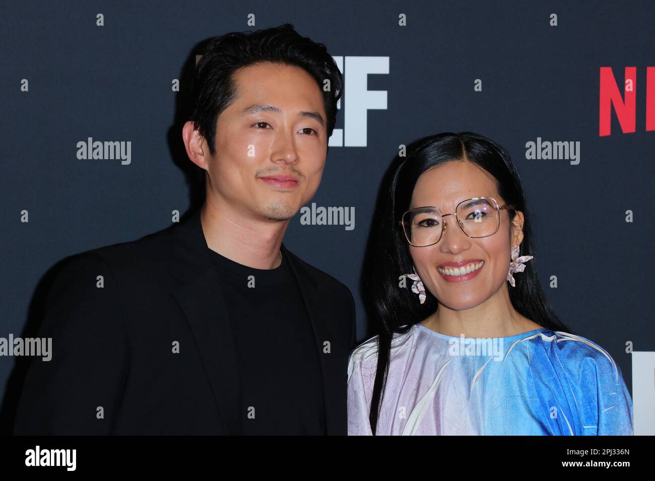 Hollywood, USA. 30th Mar, 2023. Steven Yeun, Ali Wong arrives at The Los Angeles Premiere of ...