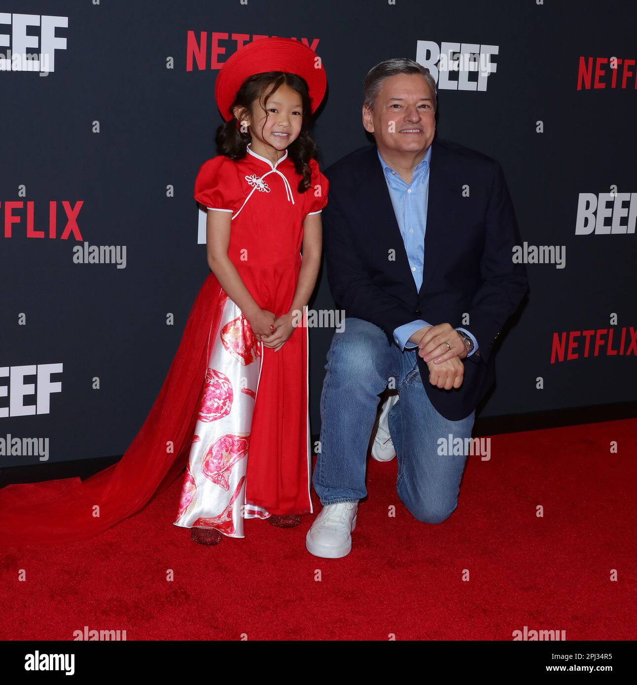 Hollywood, USA. 30th Mar, 2023. Remy Holt, Ted Sarandos arrives at The Los Angeles Premiere of ...
