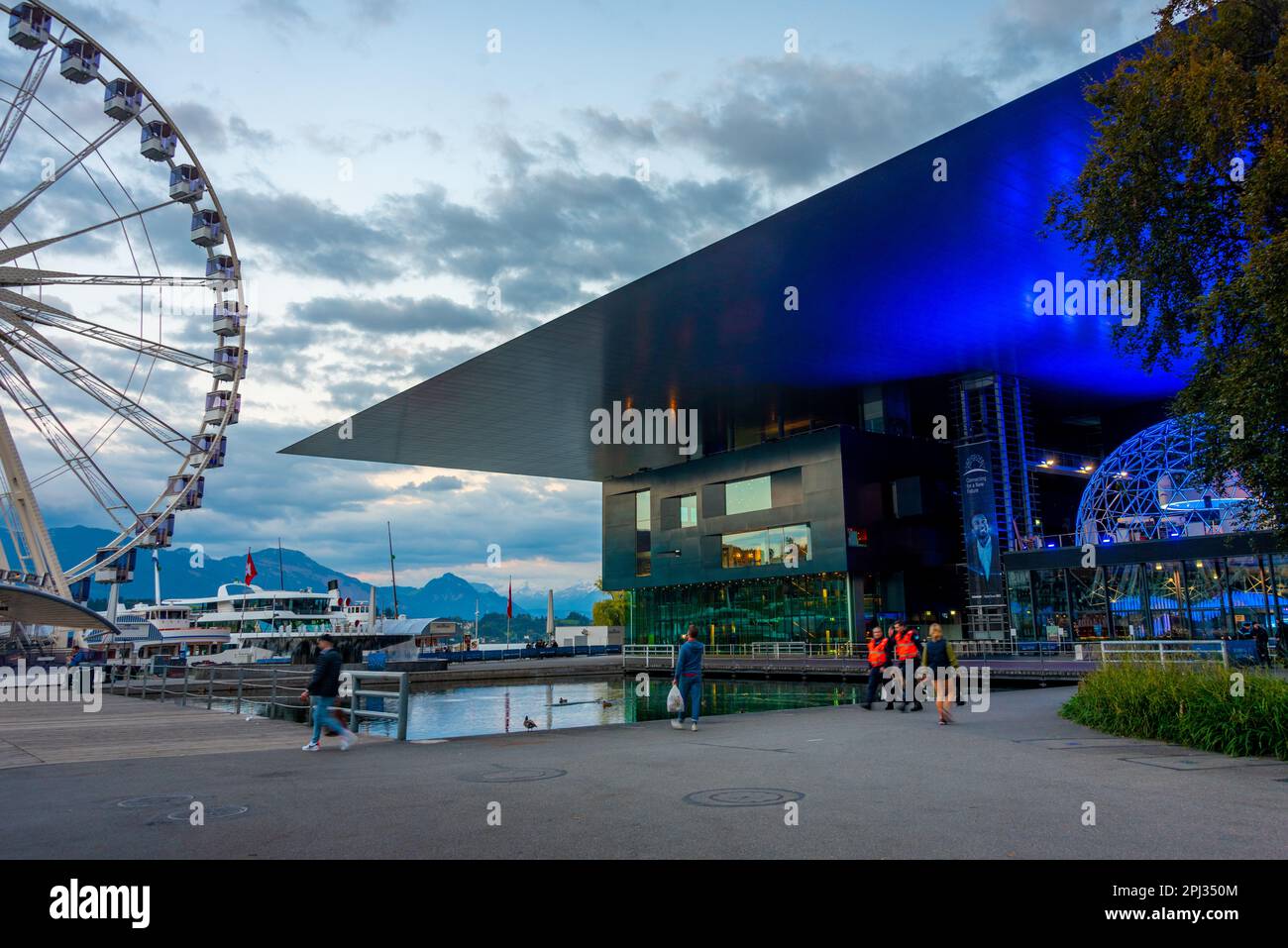 Luzern, Switzerland, September 20, 2022: View of Art museum in Luzern ...