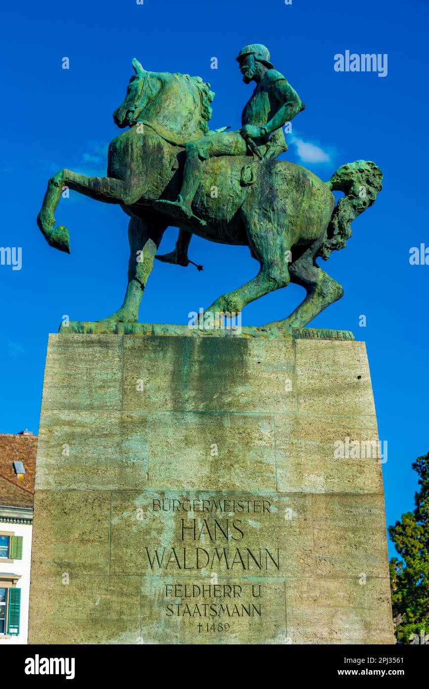 Zuerich, Switzerland, September 21, 2022: Statue of hans waldmann in ...