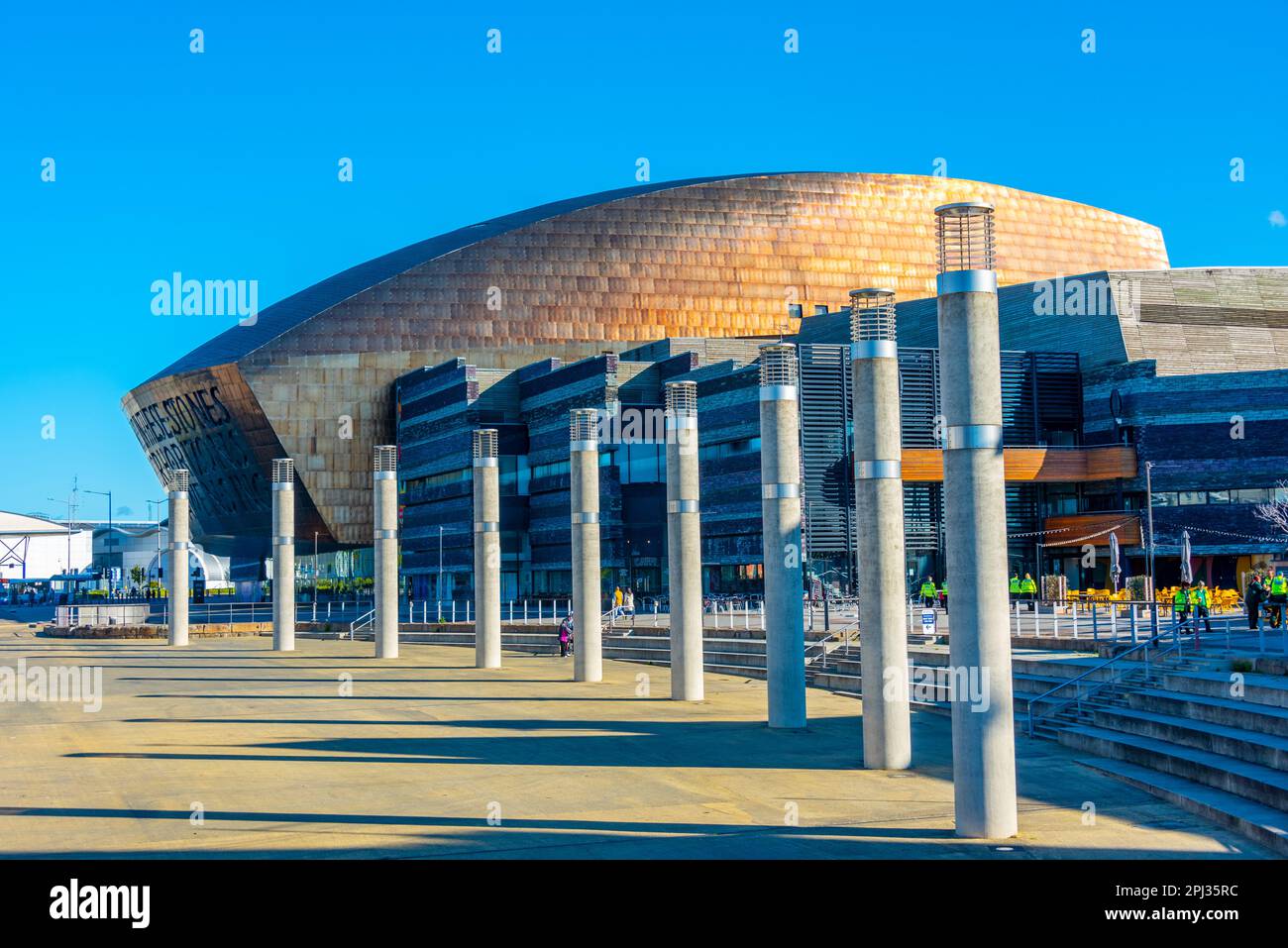 Cardiff, Wales, September 16, 2022: Roald Dahl Plass and Wales ...