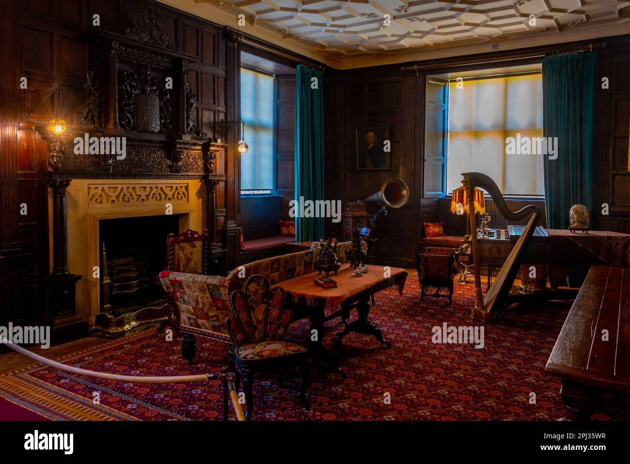 Cardiff, Wales, September 16, 2022: Interior of St. Fagans Castle near ...