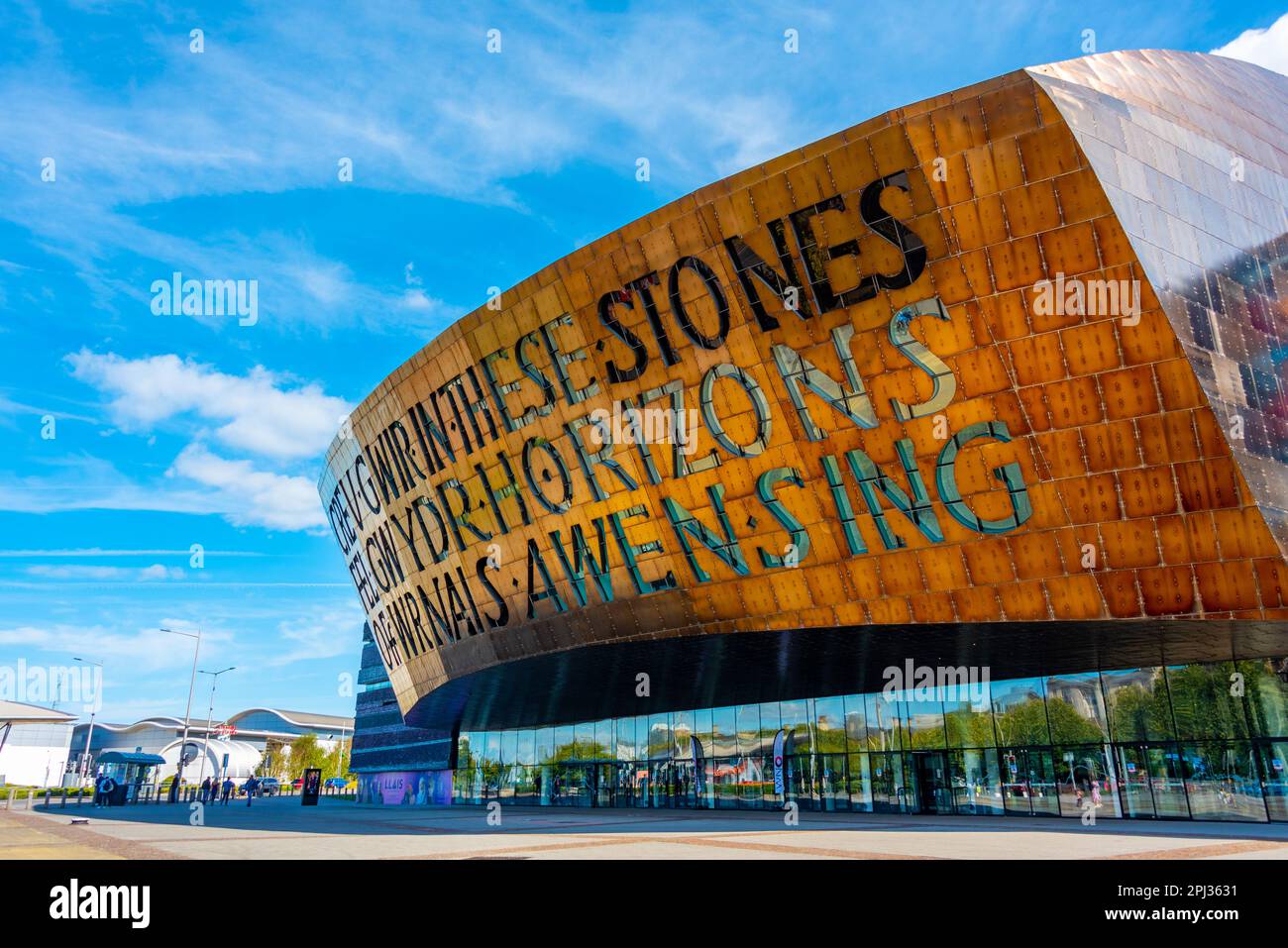 Cardiff, Wales, September 17, 2022: Roald Dahl Plass and Wales ...