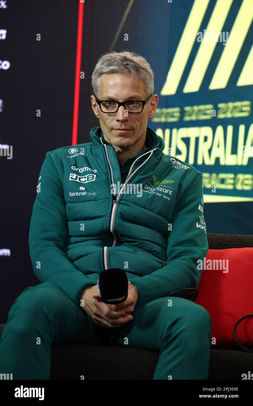 Melbourne, Australia. 31st Mar, 2023. Mike Krack (LUX) Aston Martin F1 ...