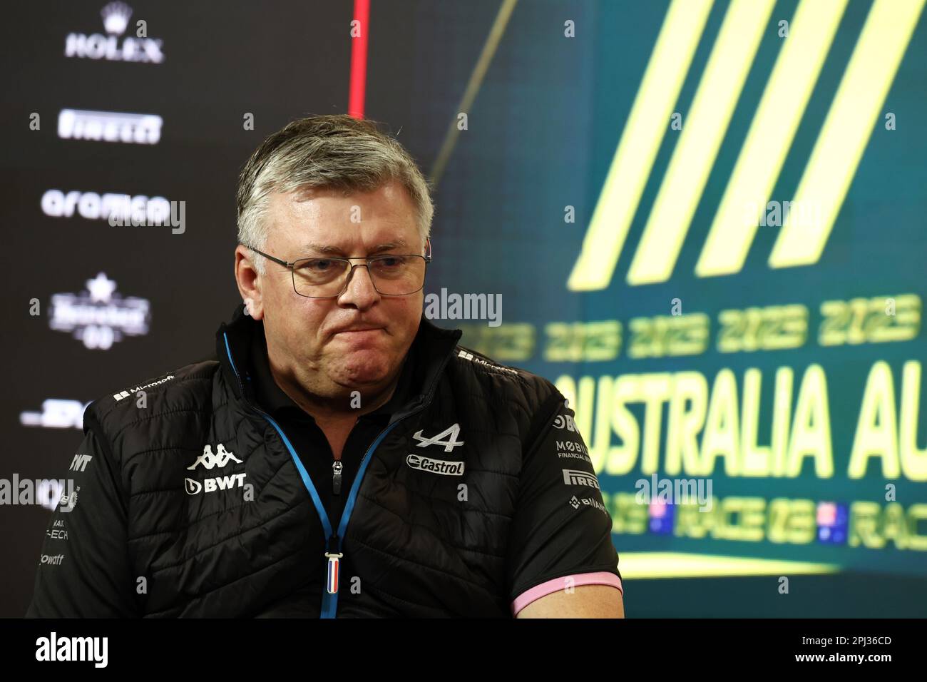 Melbourne, Australia. 31st Mar, 2023. Otmar Szafnauer (USA) Alpine F1 ...
