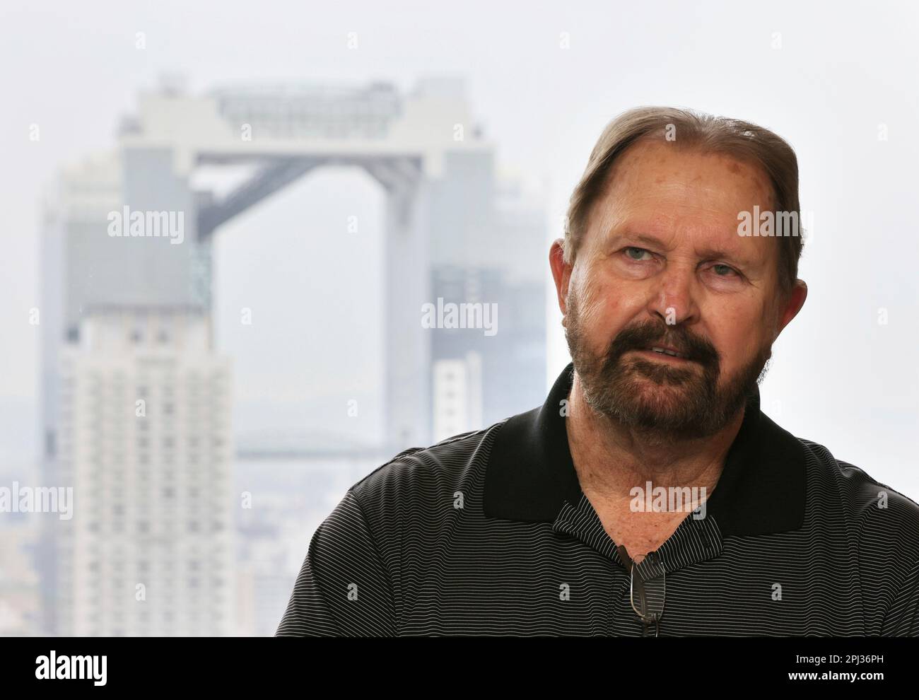 Randy Bass, an American former baseball player and politician, attends ...