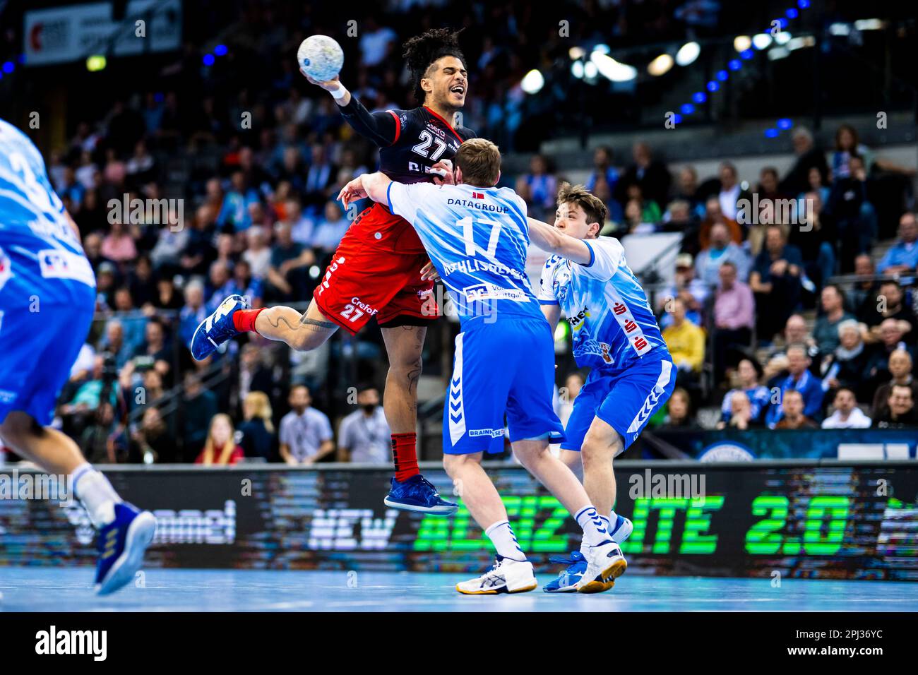 Stuttgart, Germany. 30th Mar, 2023. Handball: Bundesliga, TVB 1898 ...