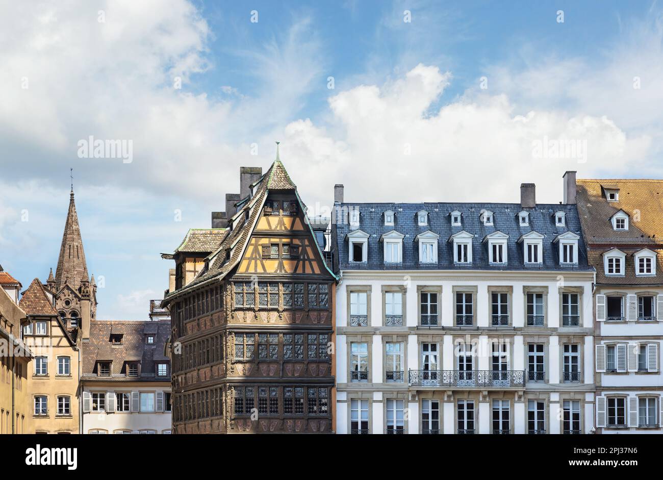 Alsace style architecture strasbourg france hi-res stock photography ...