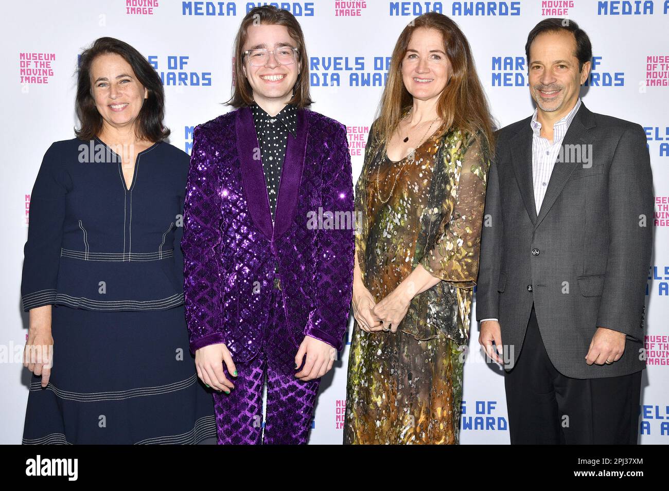 New York, USA. 30th Mar, 2023. (L-R) Karen Falk, Jackson Tucker-Meyer ...