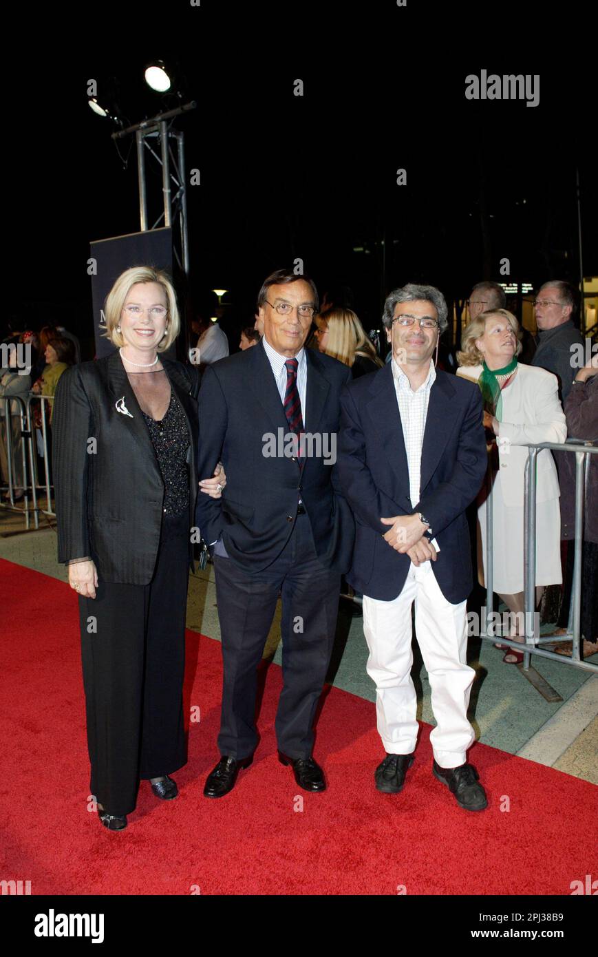 Raffaele Mallucci, producer of 'Anita' (centre), and guests at the ...
