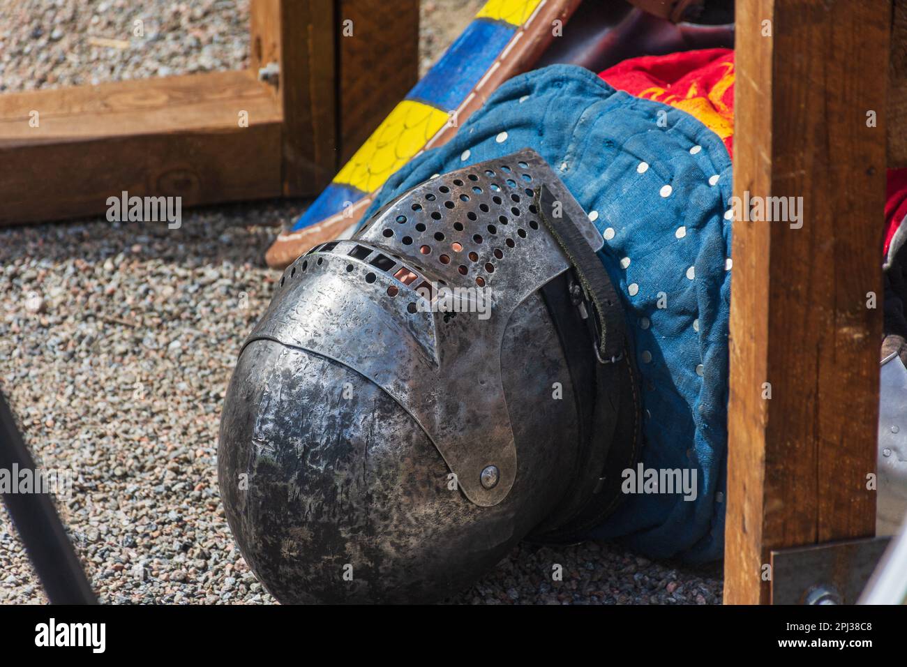 Historical Medieval Buhurt Battles in Hämeenlinna Finland Stock Photo ...