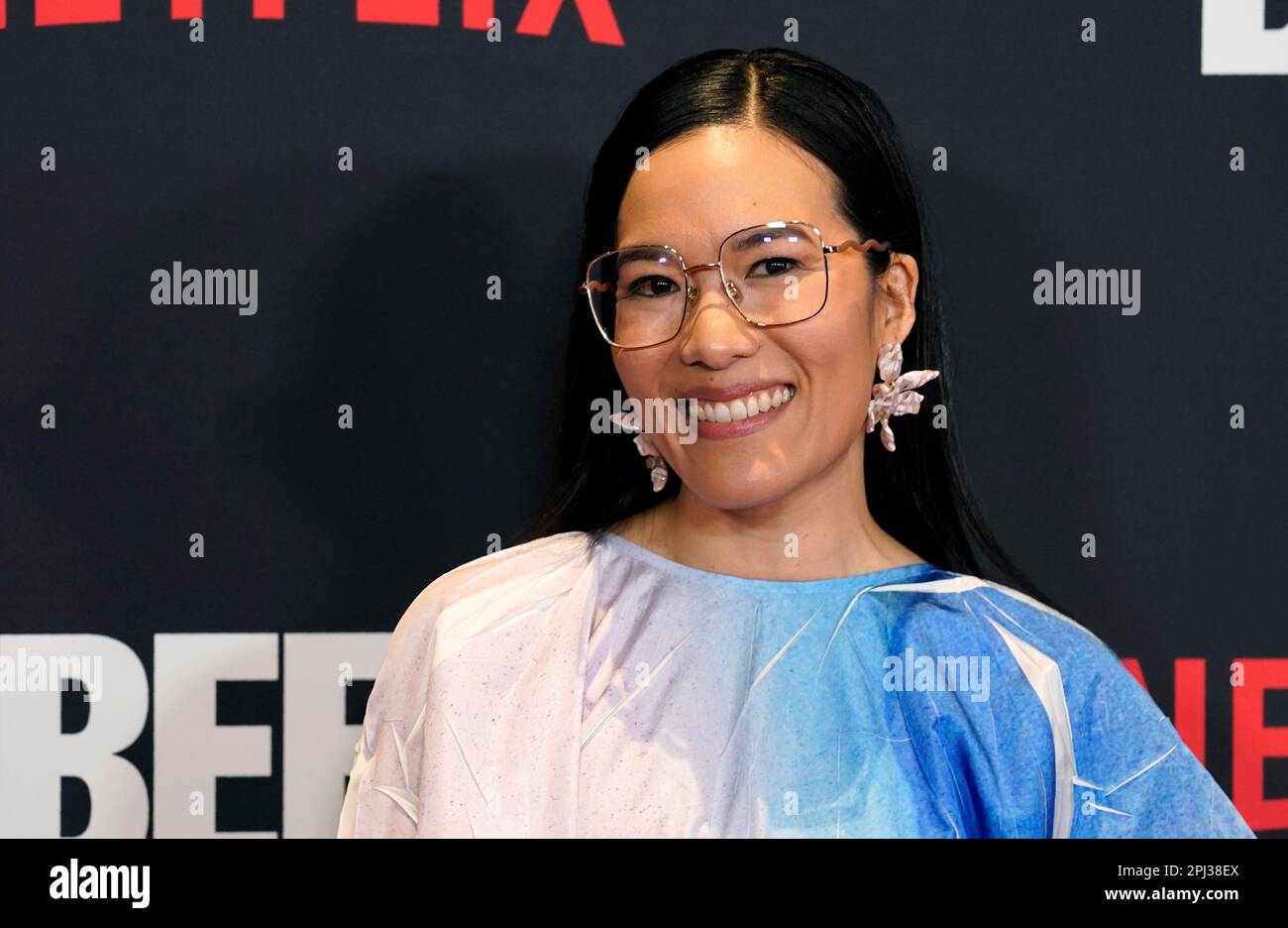 Ali Wong poses at the premiere of the Netflix series "Beef," Thursday, March 30, 2023, at the ...