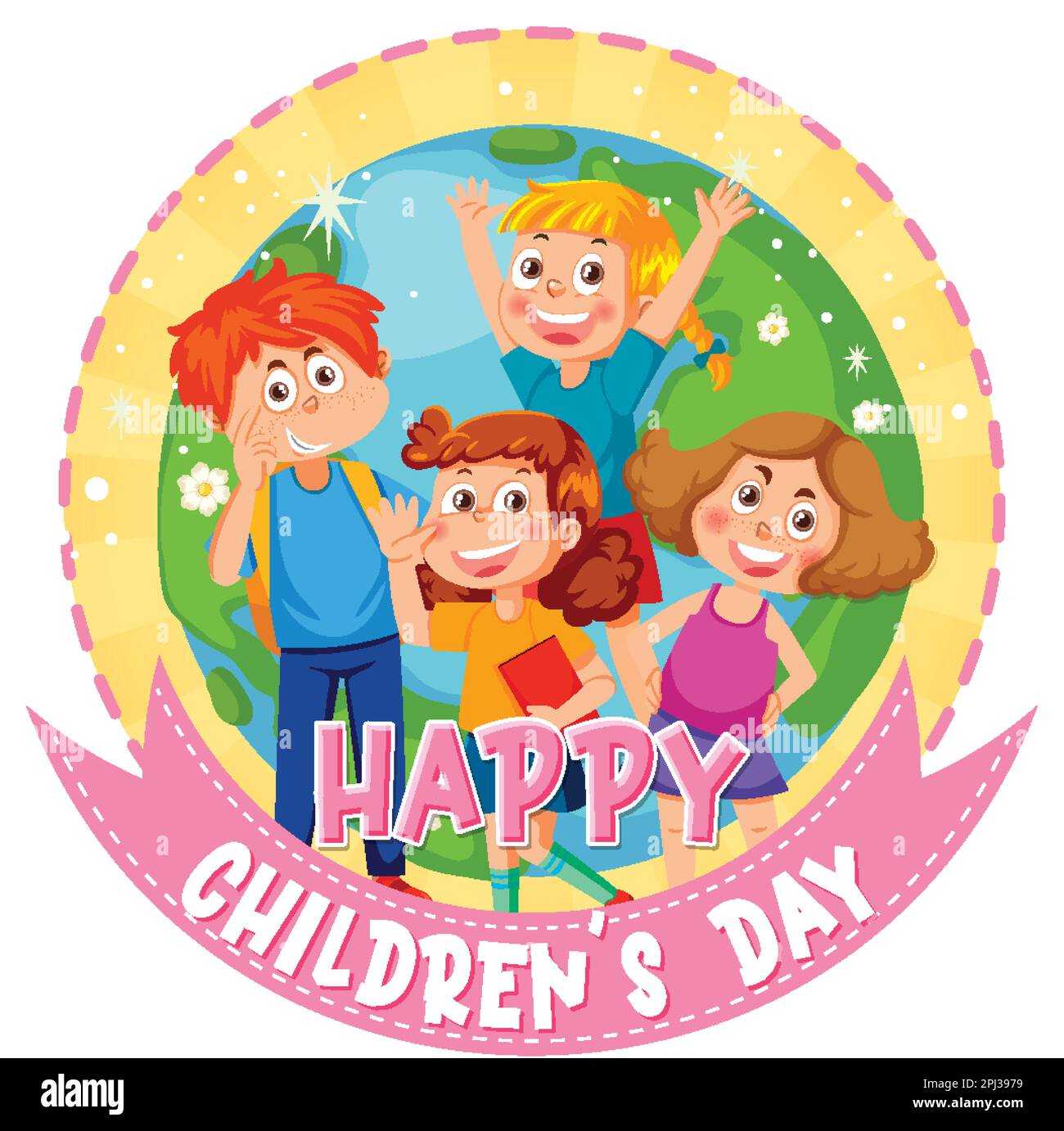 Isolated children's day icon illustration Stock Vector Image & Art - Alamy