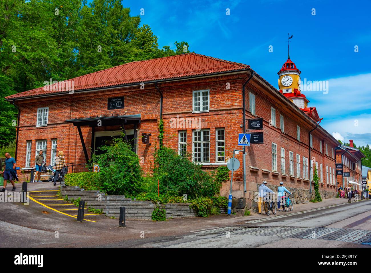 Fiskars, Finland, July 28, 2022: Main street at the old factory in ...