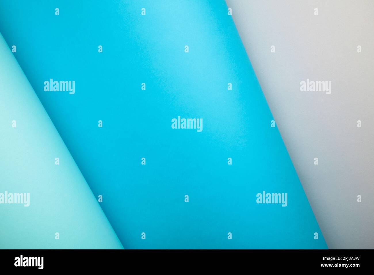 Color papers flat composition background with light and dark blue and ...