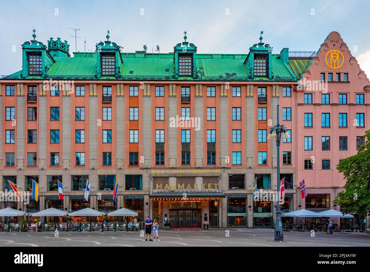 Stockholm, Sweden, August 2, 2022: Summer day at HГ¶torget square in ...