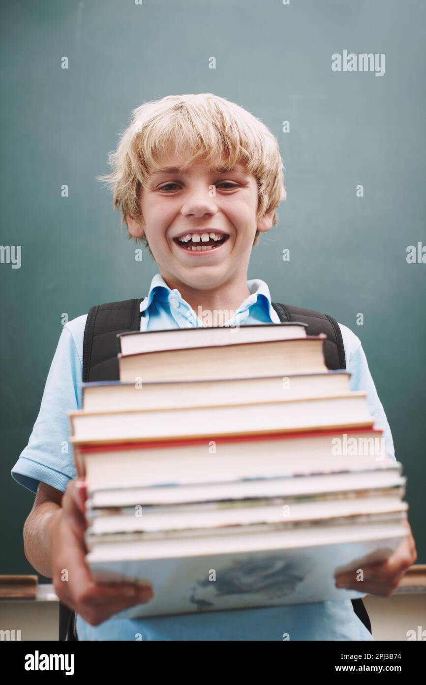 Tall Stack Of School Books