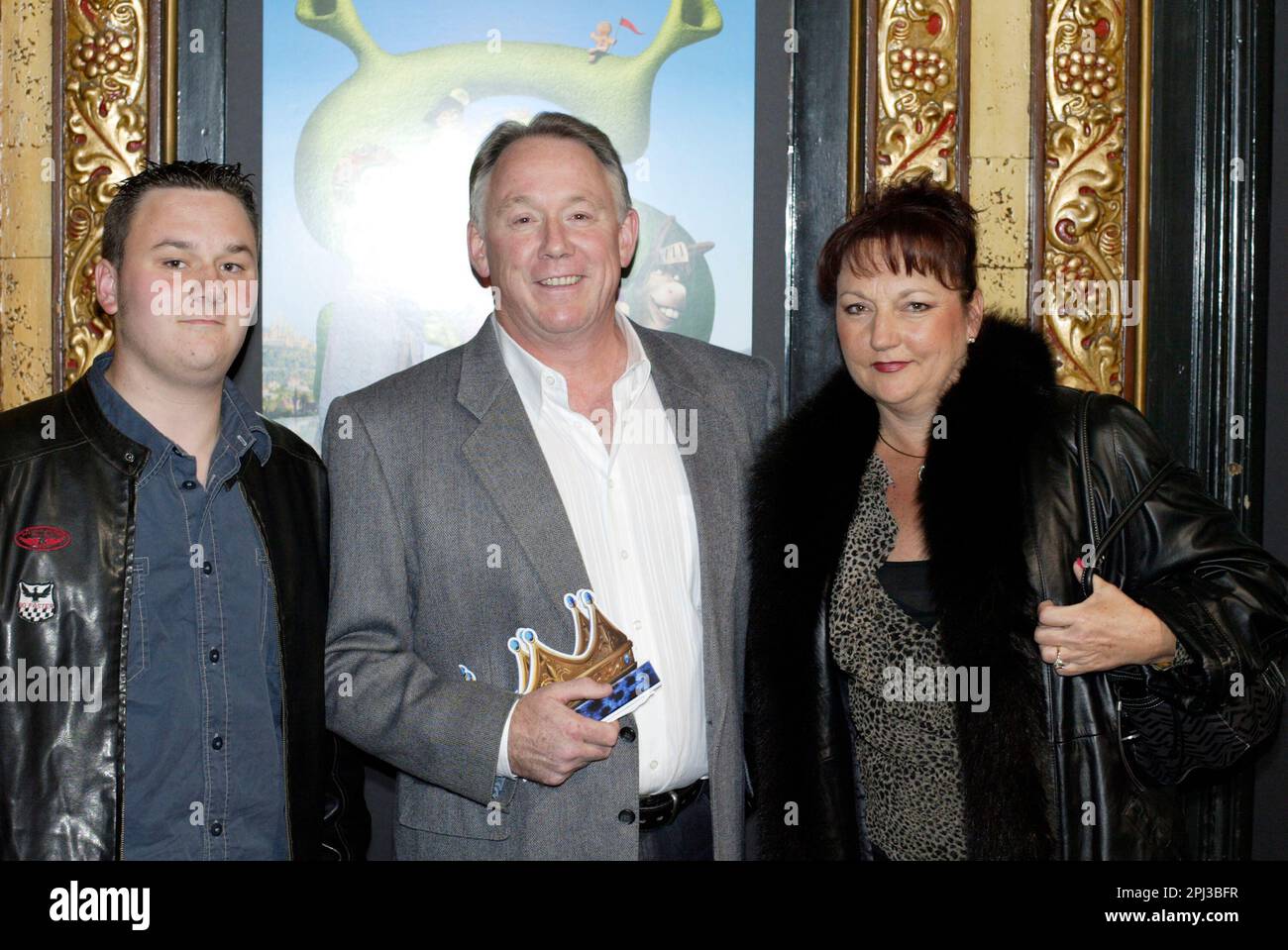 TV presenter Ron Wilson and his family at the Australian premiere of ...