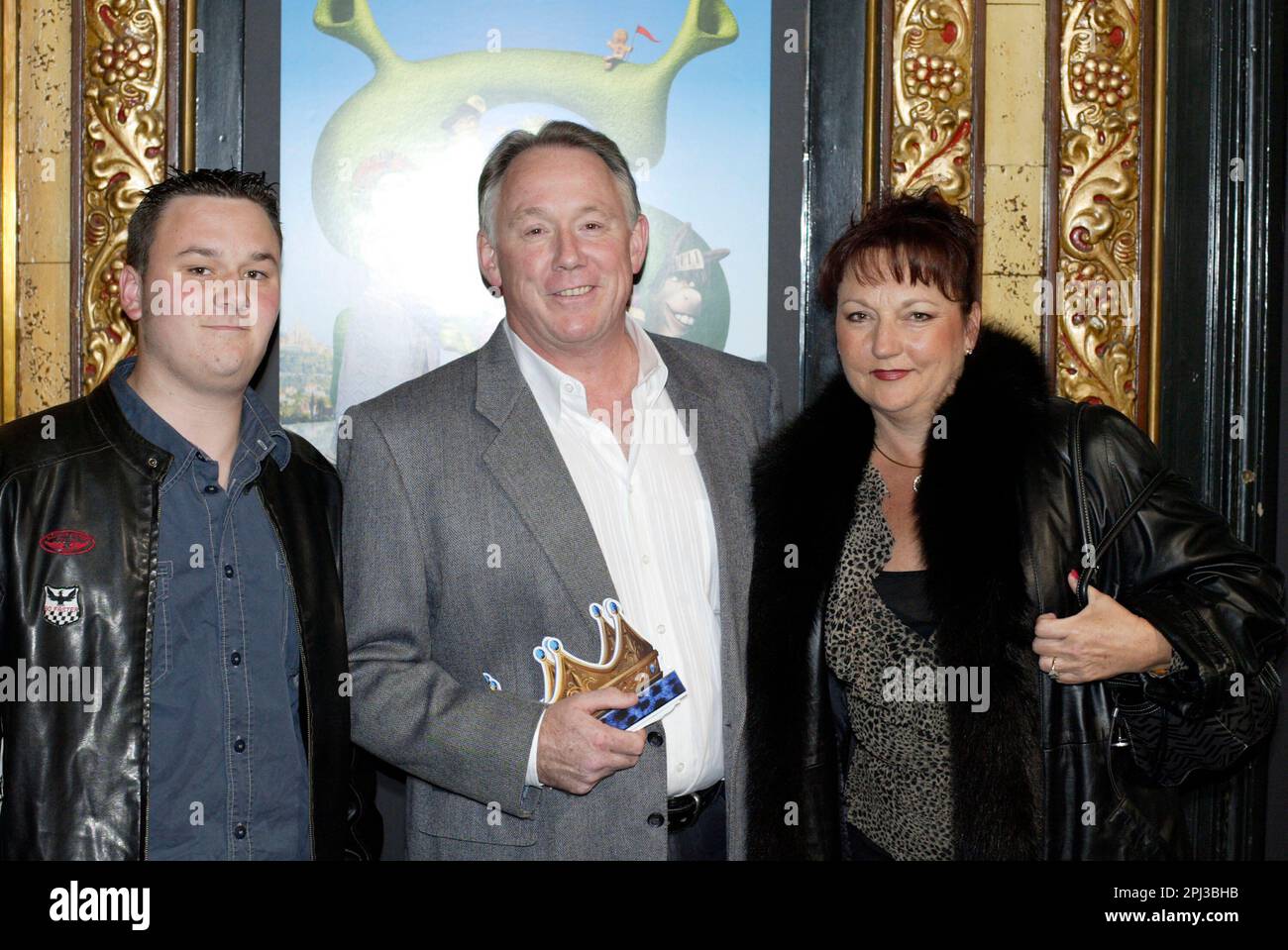 TV presenter Ron Wilson and his family at the Australian premiere of ...