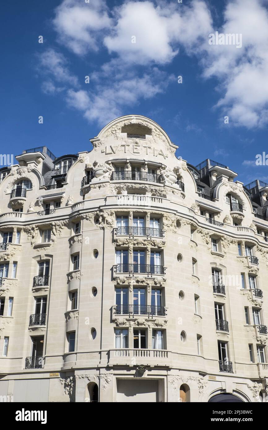 France. Paris (75) 6th arrondissement. The Lutetia hotel, boulevard ...