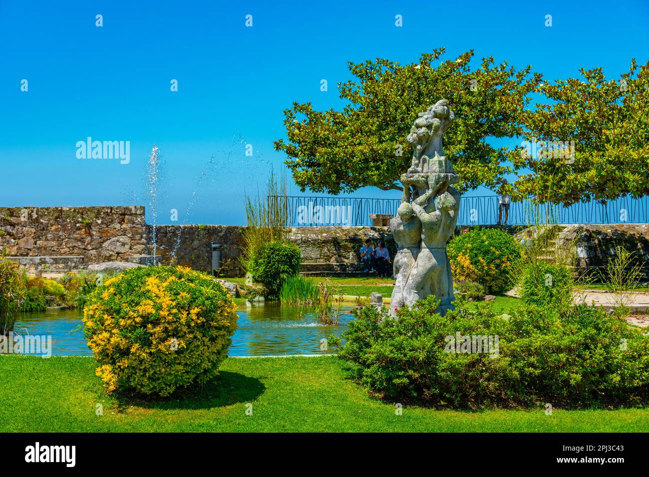 Vigo, Spain, June 10, 2022: Park at the Castelo do Castro in Spanish ...