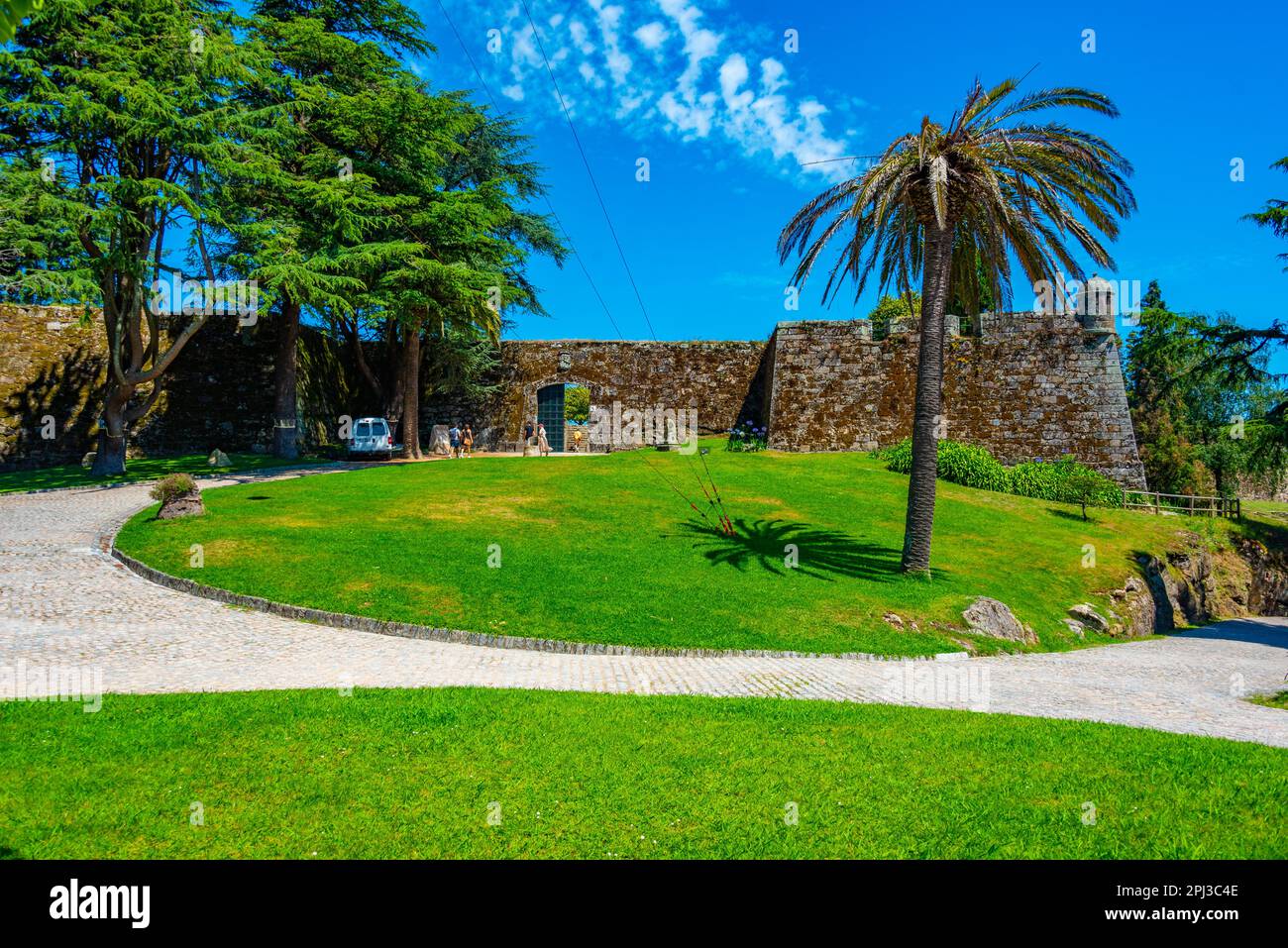 Vigo, Spain, June 10, 2022: Park at the Castelo do Castro in Spanish ...