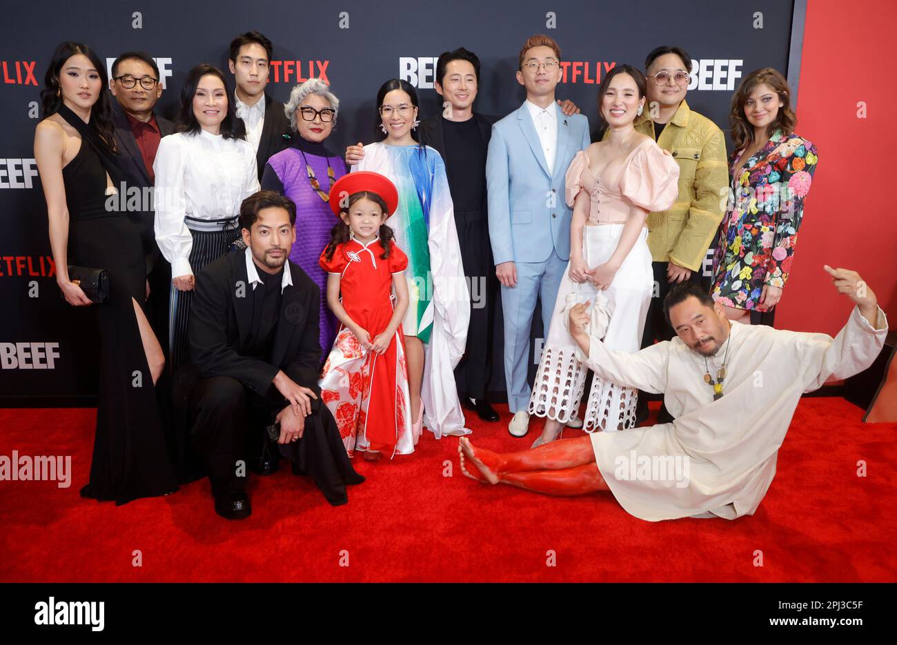 Los Angeles, California, USA. 30th Mar, 2023. Lee Sung Jin, Ali Wong, Steven Yeun, Patti ...