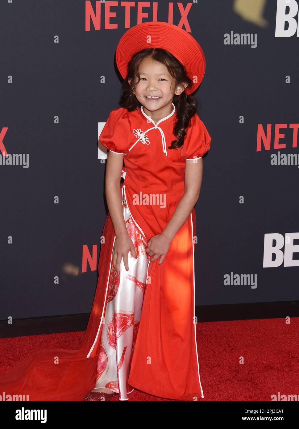 Remy Holt arriving to Netflix’s “BEEF” Los Angeles Premiere held at the Tudum Theater in Los ...