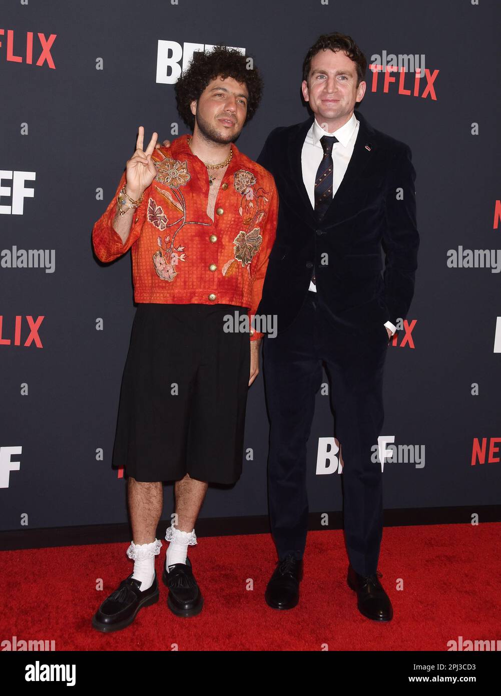 Benny Blanco and Jake Schreier arriving to Netflix’s “BEEF” Los Angeles Premiere held at the ...