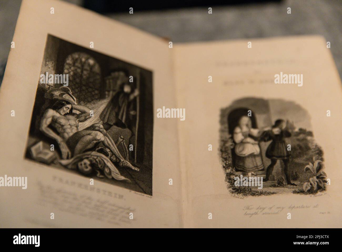 A rare edition of Mary Shelley’s Frankenstein book during the 2023 ...